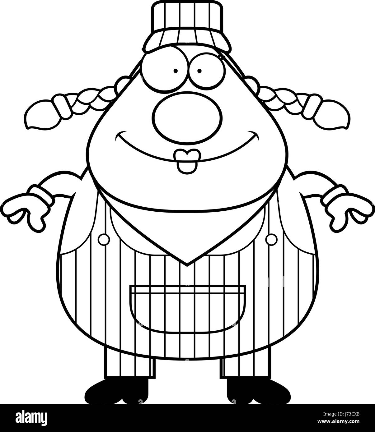 A cartoon train conductor smiling and standing Stock Vector Image & Art ...