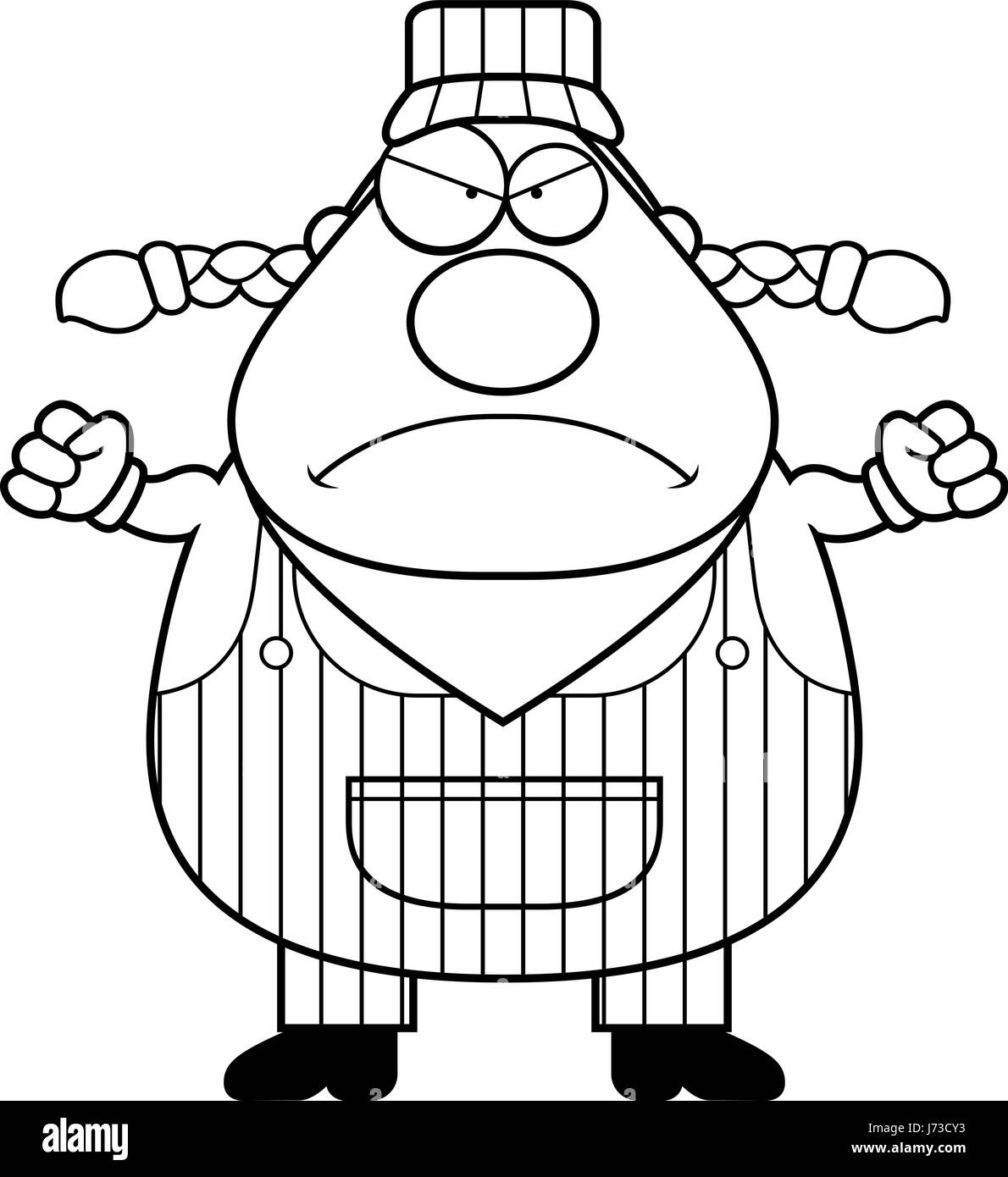 A cartoon train conductor looking angry Stock Vector Image & Art - Alamy