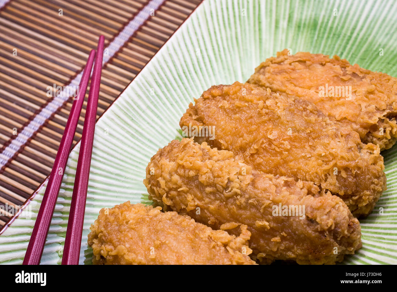 food aliment wing bamboo chicken backdrop background restaurant blue ...