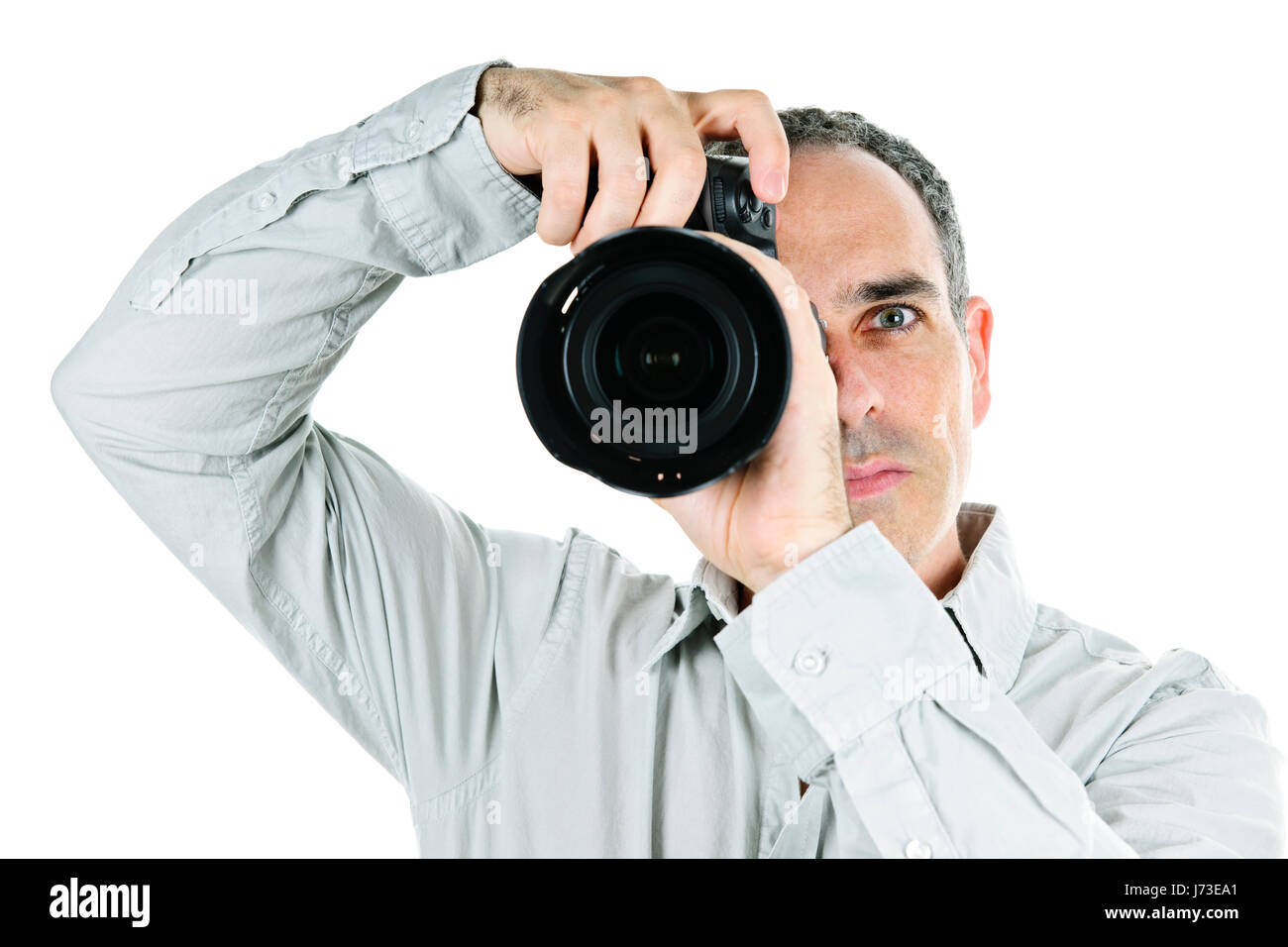 photo camera lens hold photographer possession holding man hand hands ...