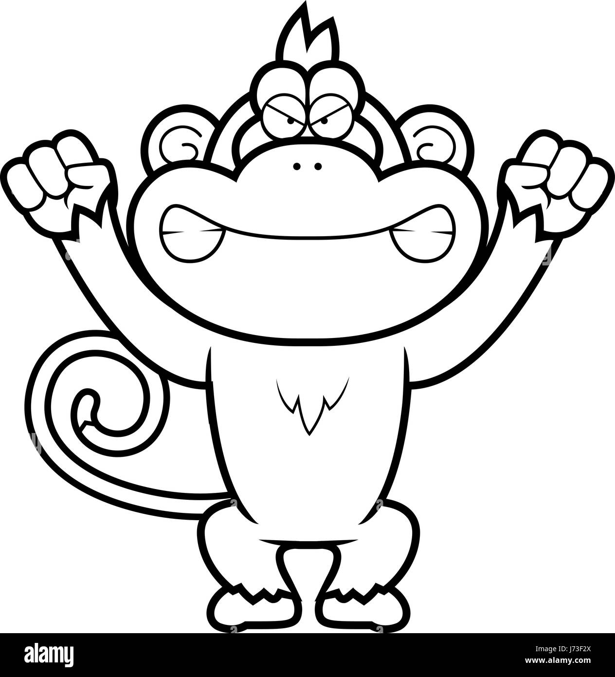 Angry monkey Black and White Stock Photos & Images - Alamy