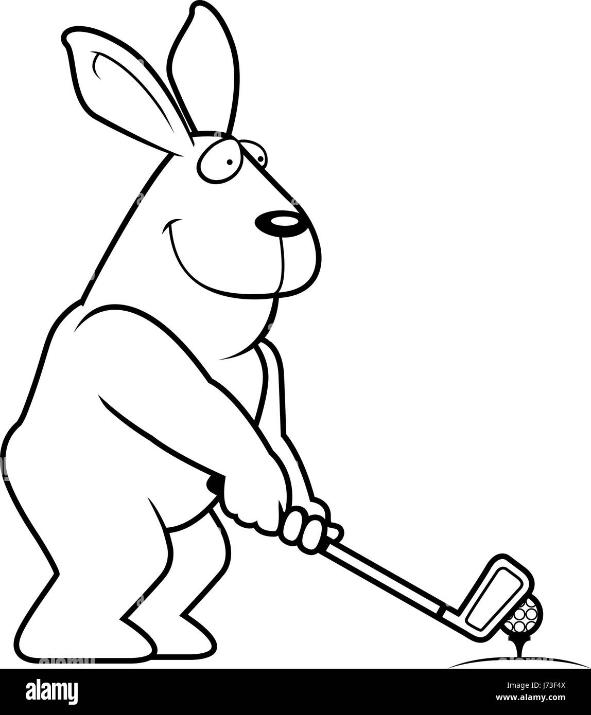 Golf rabbit Stock Vector Images - Alamy