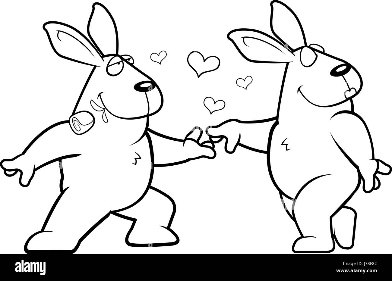 Cartoon rabbits hi-res stock photography and images - Alamy