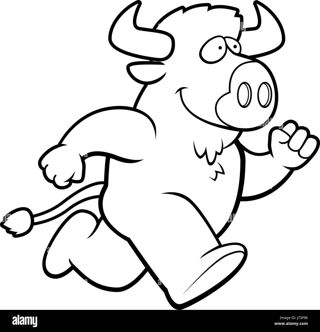 Cartoon buffalo Black and White Stock Photos & Images - Alamy
