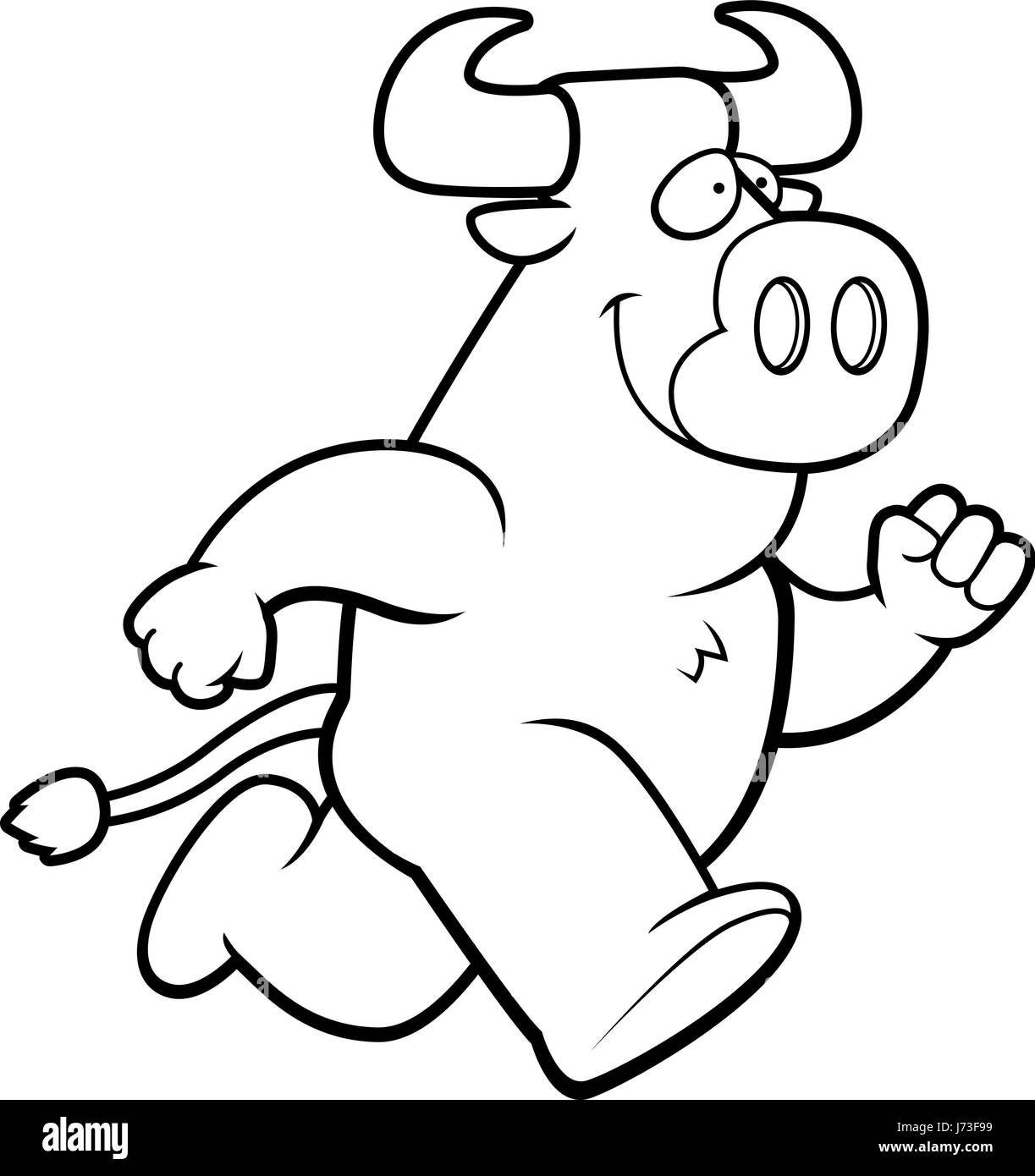 Running bison Stock Vector Images - Alamy