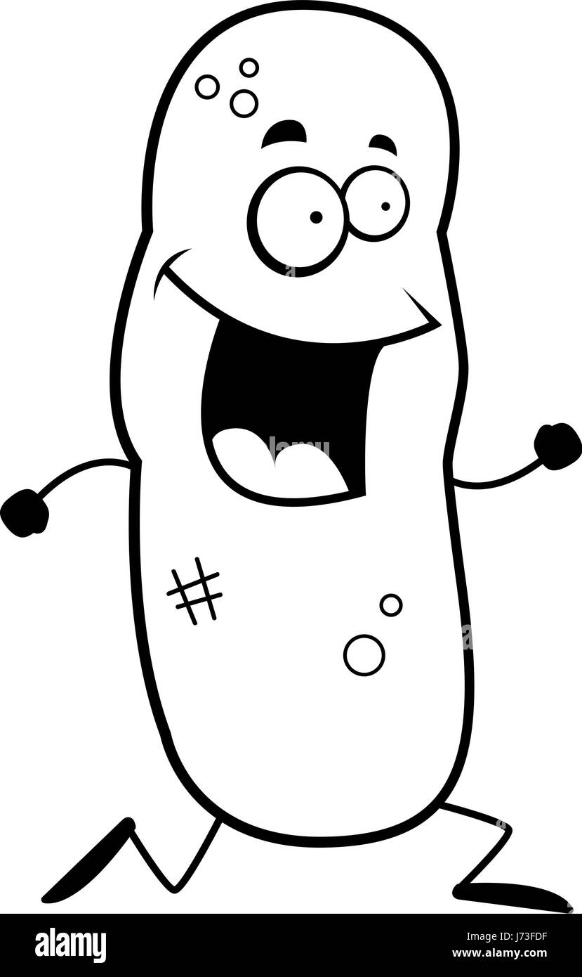 A cartoon illustration of a piece of poop running and smiling Stock ...