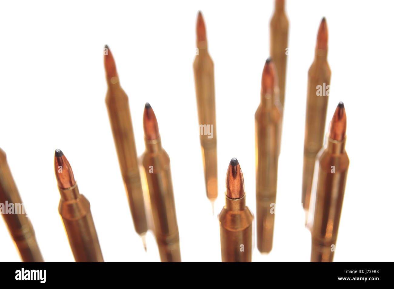 closeup brass ammunition cartridge caliber bullet danger macro close-up ...
