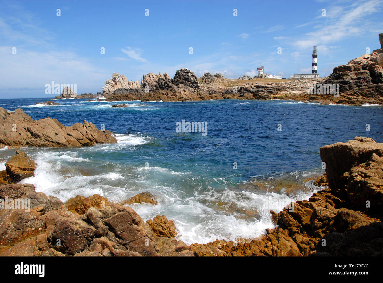 lighthouse creach on ouessant Stock Photo - Alamy