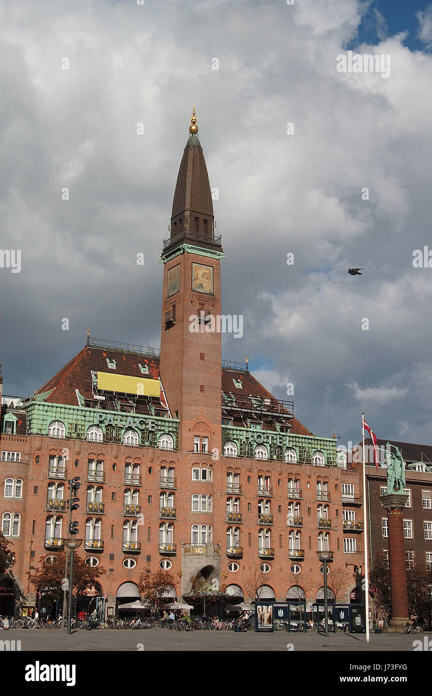 denmark hotel square jugendstil tower art tourism old town denmark ...