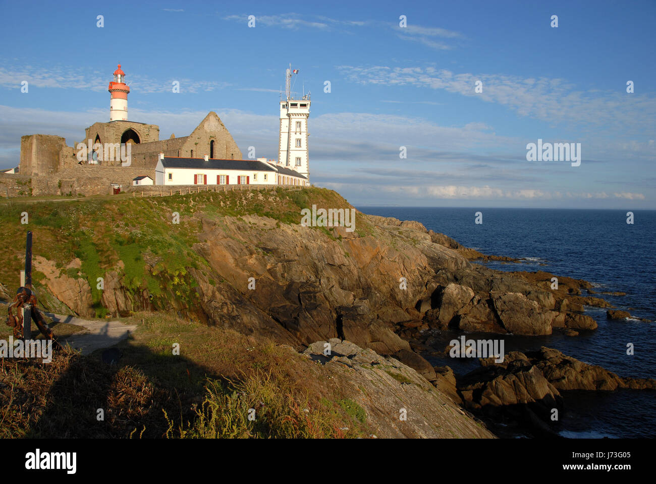 atlantic ocean salt water sea ocean water ruin coast monastery brittany ...