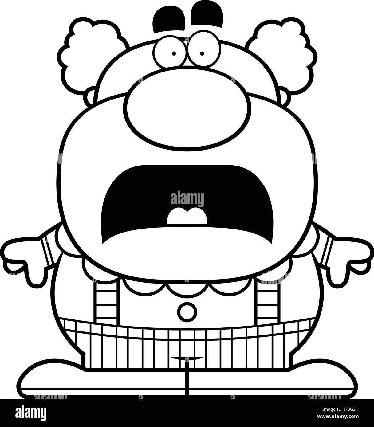 Scared clown Stock Vector Images - Alamy