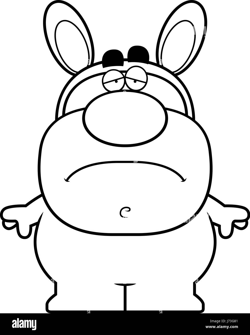 Cartoon illustration easter bunny sad hi-res stock photography and ...
