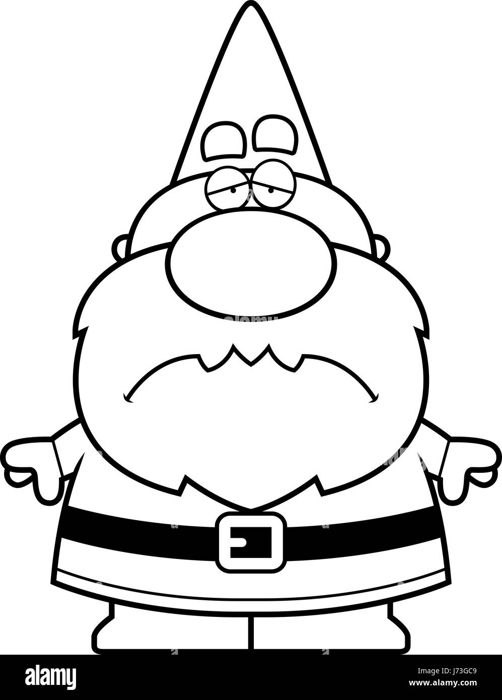A cartoon illustration of a gnome looking sad Stock Vector Image & Art ...