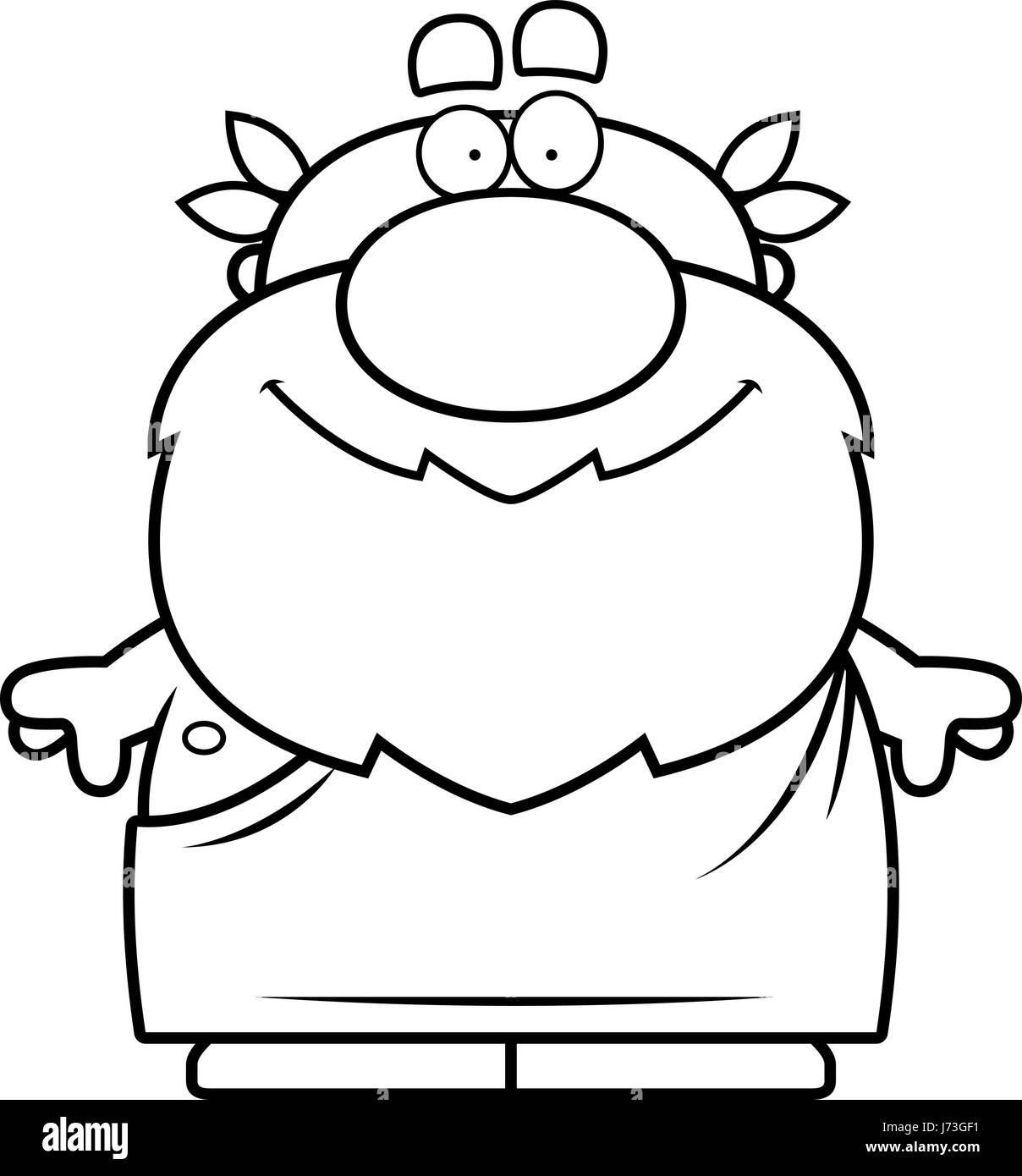 A cartoon Greek philosopher standing and smiling Stock Vector Image ...