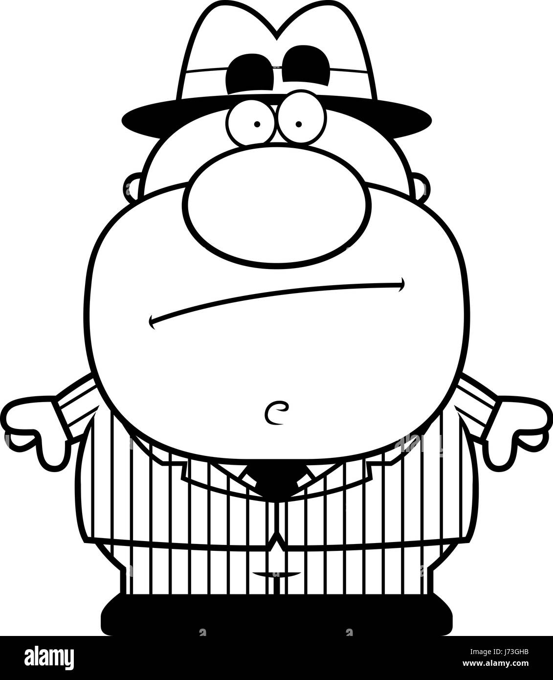 A cartoon illustration of a mobster standing Stock Vector Image & Art ...