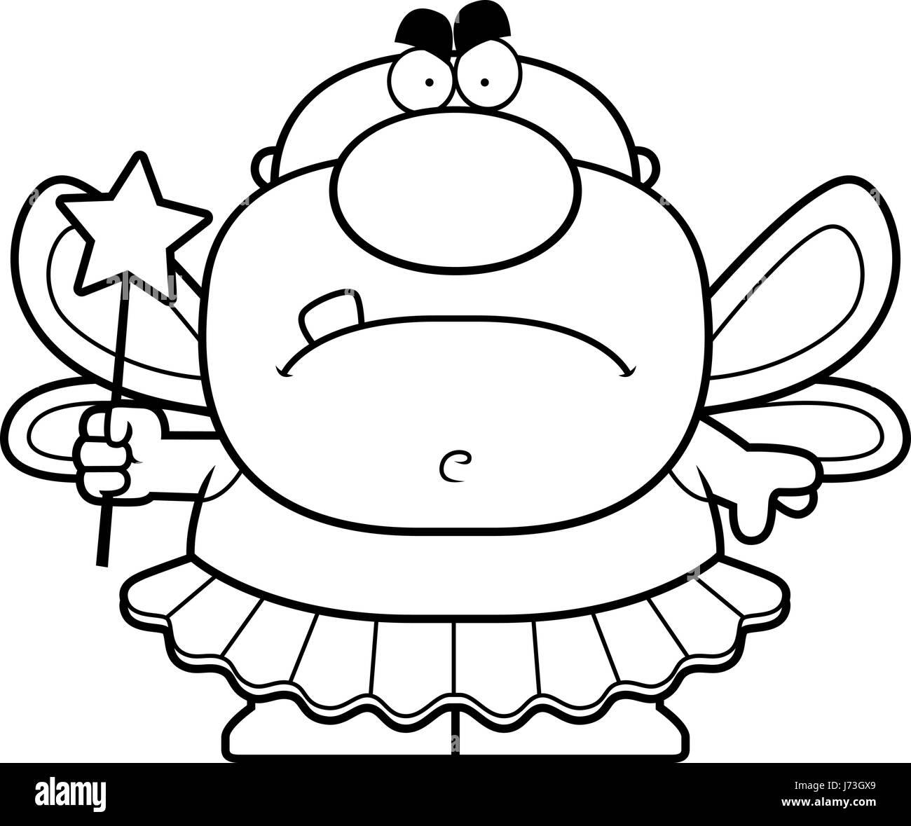 A cartoon illustration of a tooth fairy looking angry Stock Vector ...