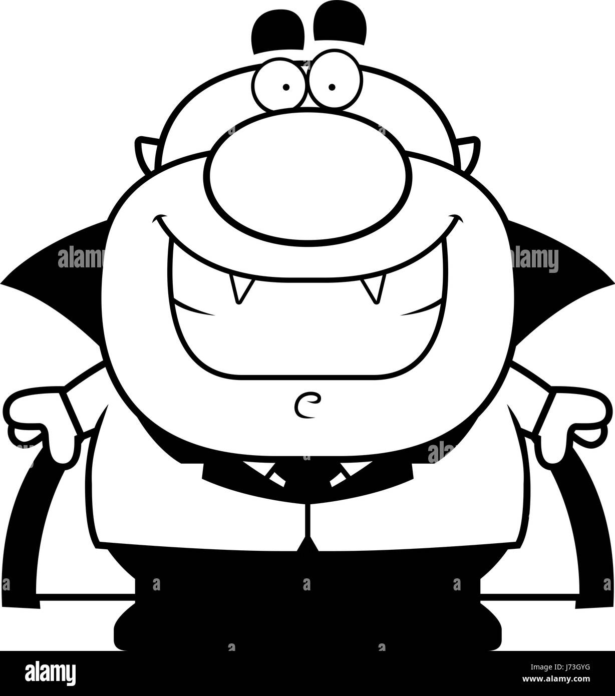 A cartoon illustration of a vampire smiling Stock Vector Image & Art ...