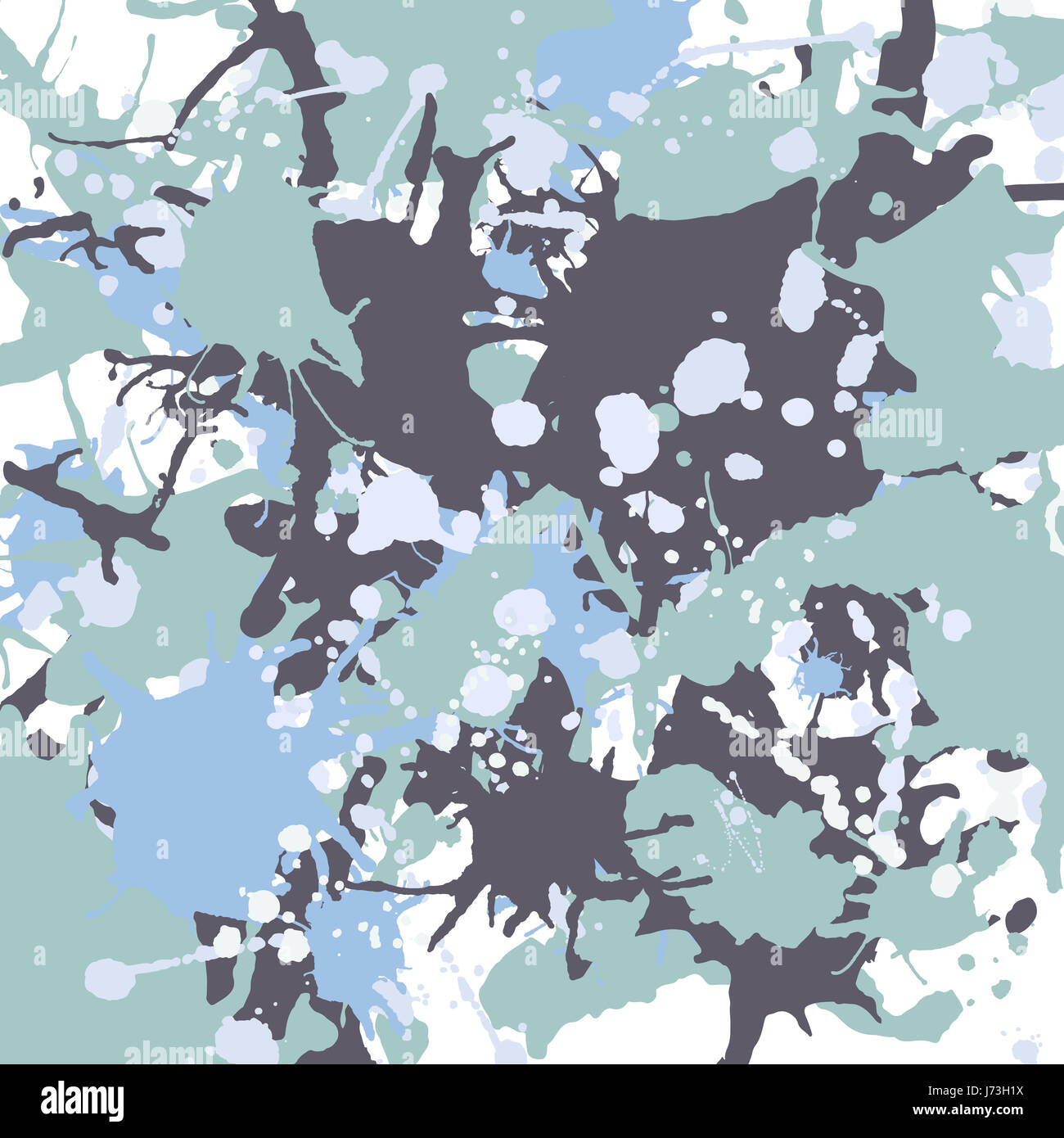 Green blue grey ink paint splashes colorful background square Stock ...