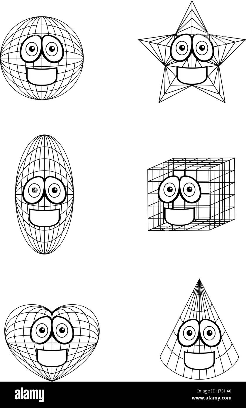 Geometric shapes oblong Cut Out Stock Images & Pictures - Alamy