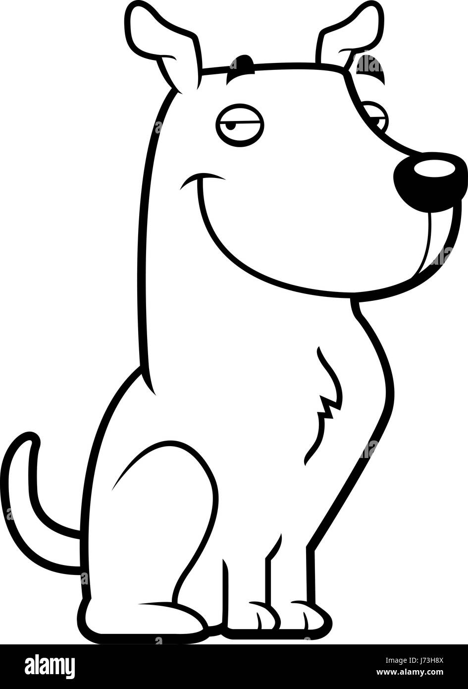 White show dog Stock Vector Images - Alamy
