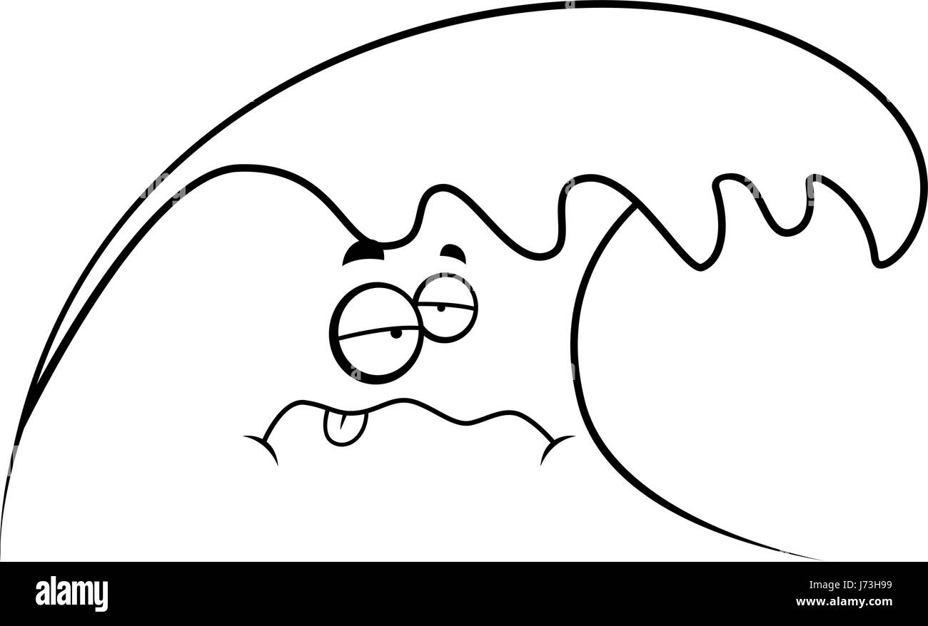 Sick wave illustration Black and White Stock Photos & Images - Alamy