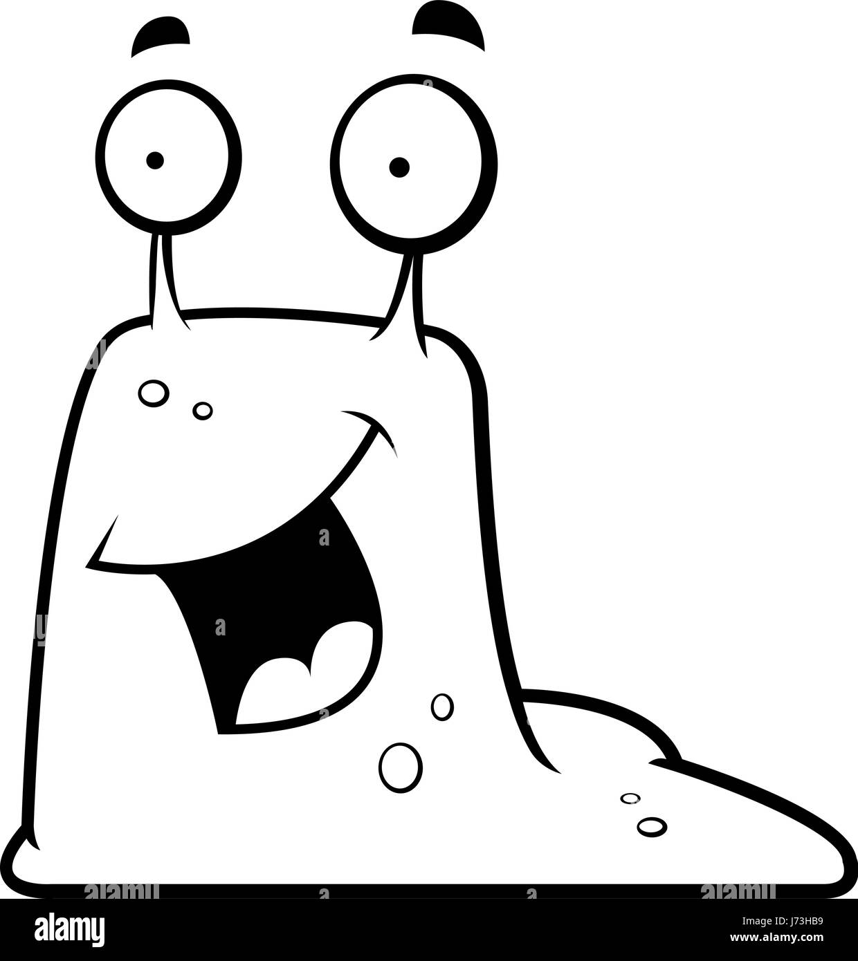 A cartoon brown slug happy and smiling Stock Vector Image & Art - Alamy