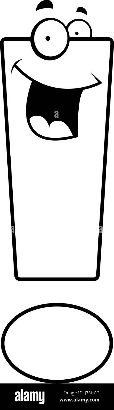 Cartoon exclamation point smiling happy hi-res stock photography and ...