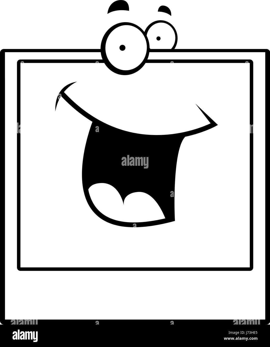 A cartoon blank photo smiling and happy Stock Vector Image & Art - Alamy