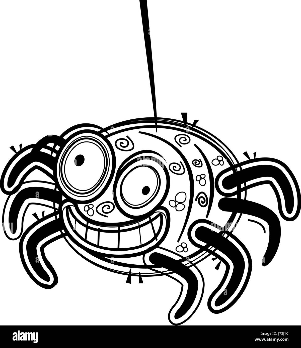 A cartoon purple spider happy and smiling Stock Vector Image & Art - Alamy