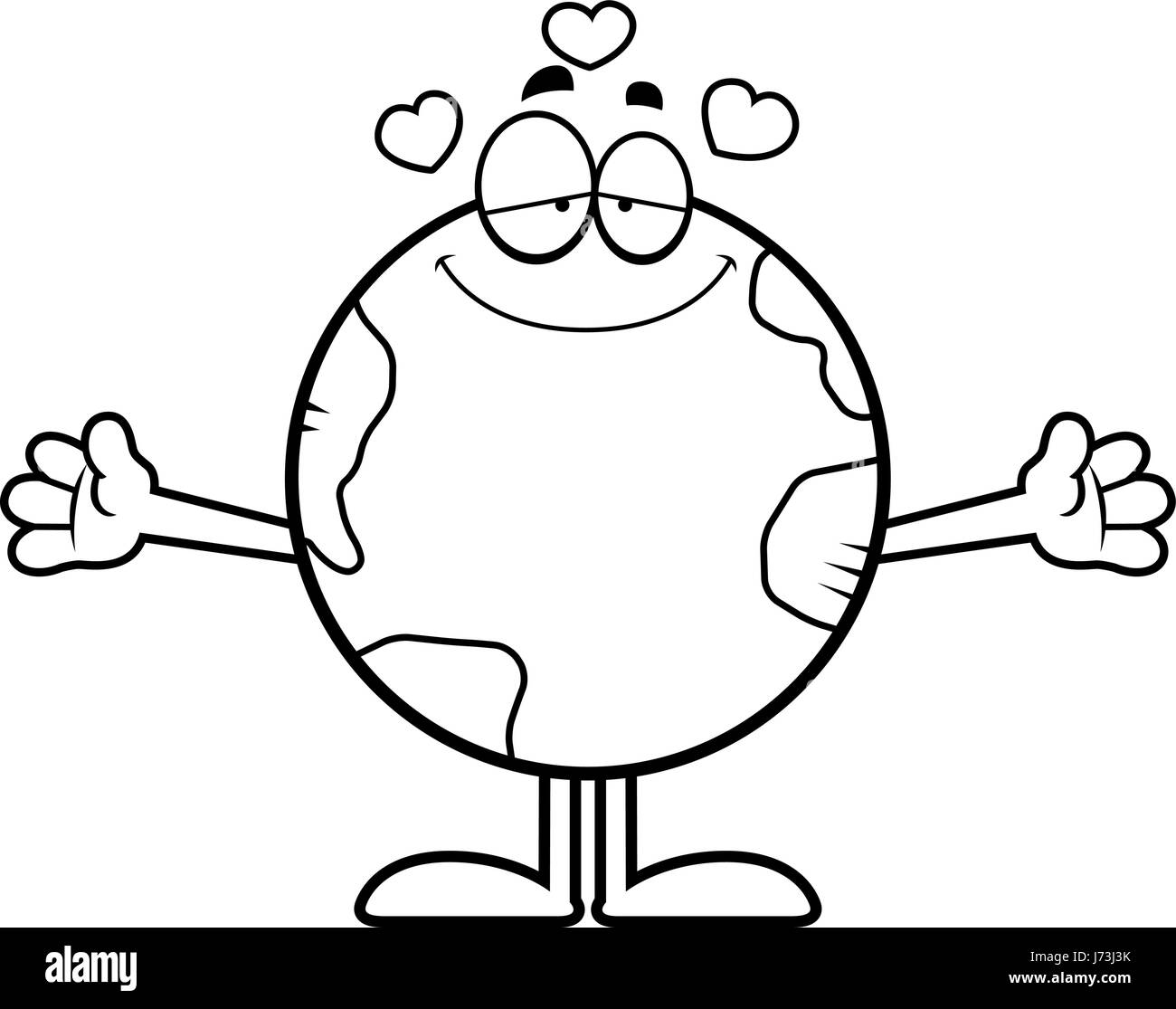 Hugging earth Stock Vector Images - Alamy