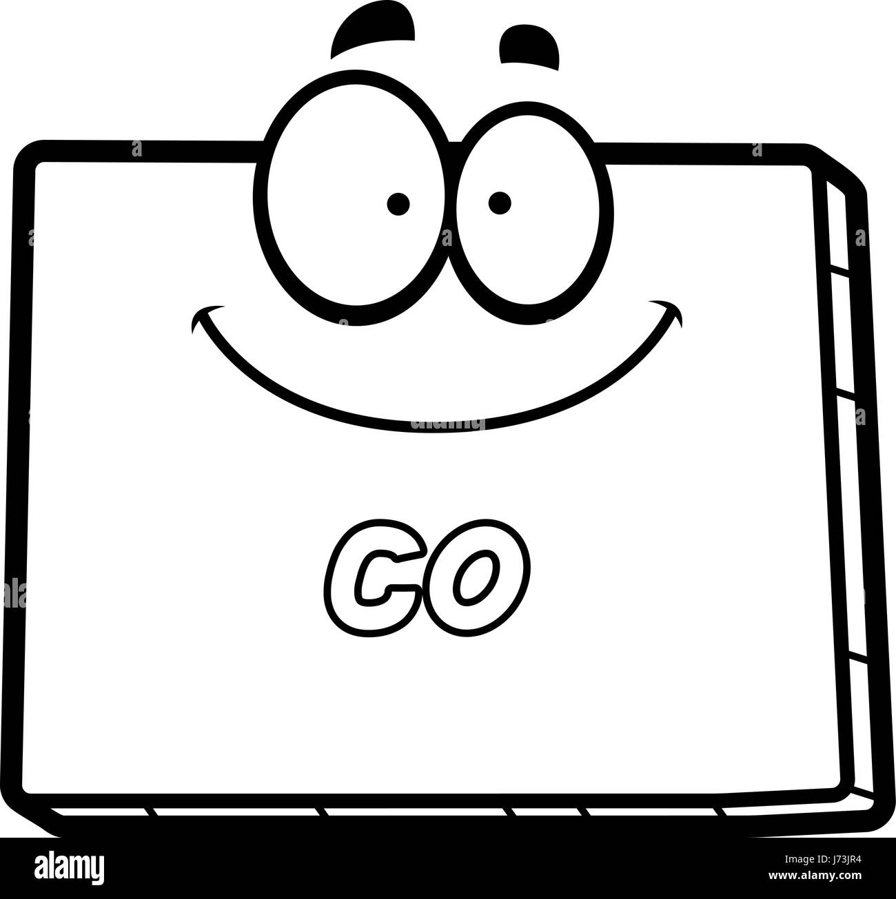 A cartoon illustration of the state of Colorado smiling Stock Vector ...