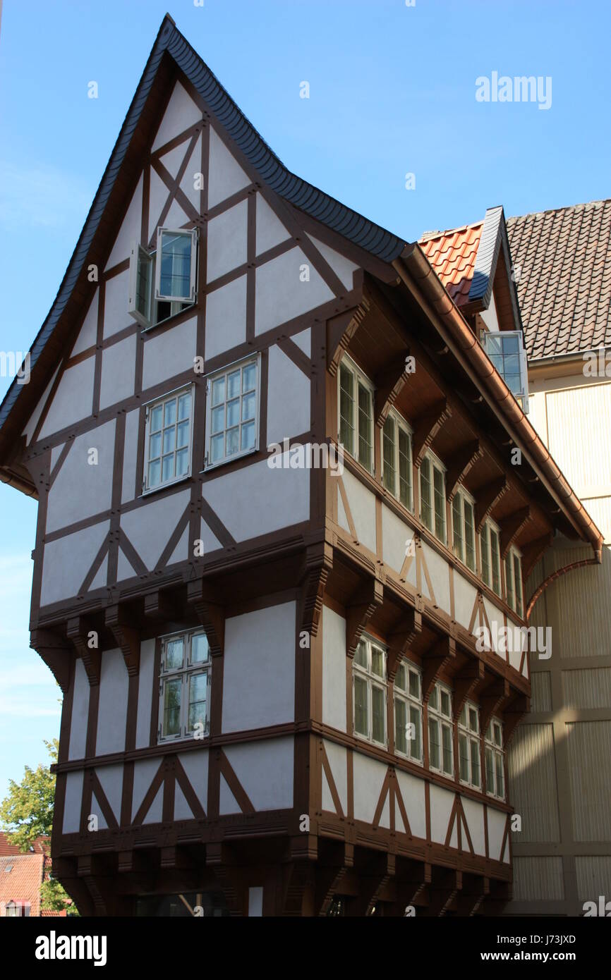 historical old town frame-work outing architect middle ages house ...