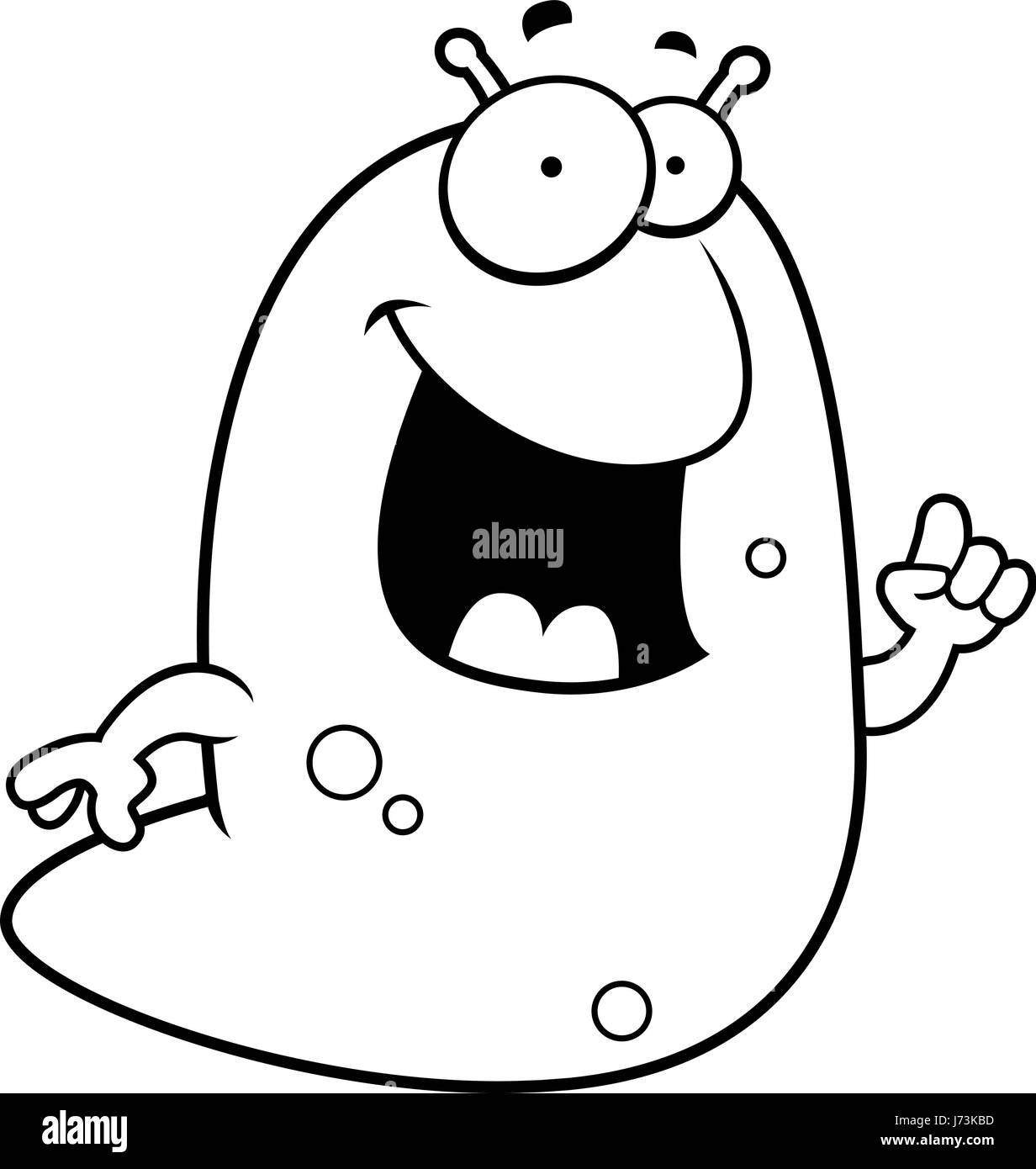 Happy cartoon slug idea hi-res stock photography and images - Alamy