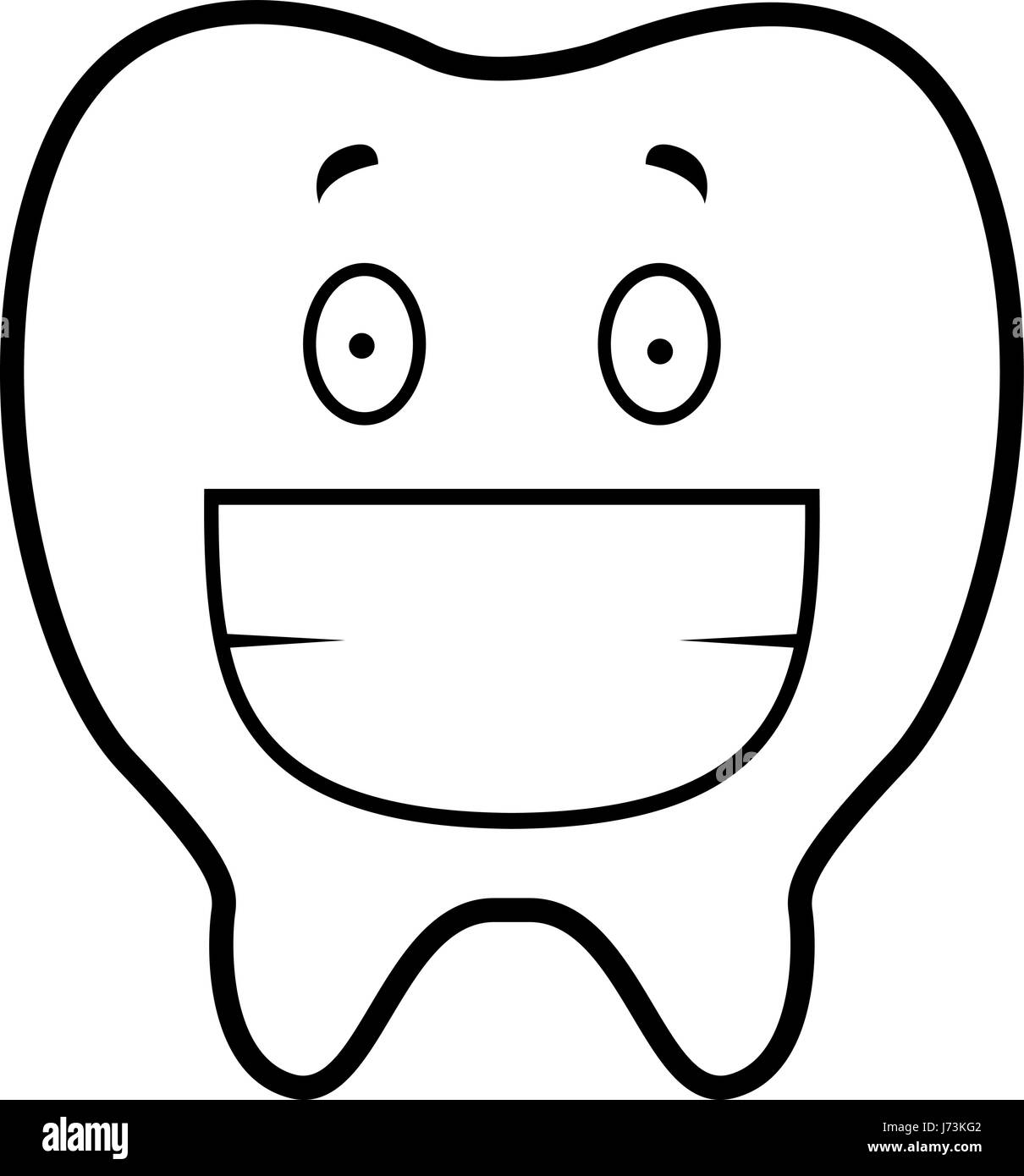 A cartoon white tooth happy and smiling Stock Vector Image & Art - Alamy