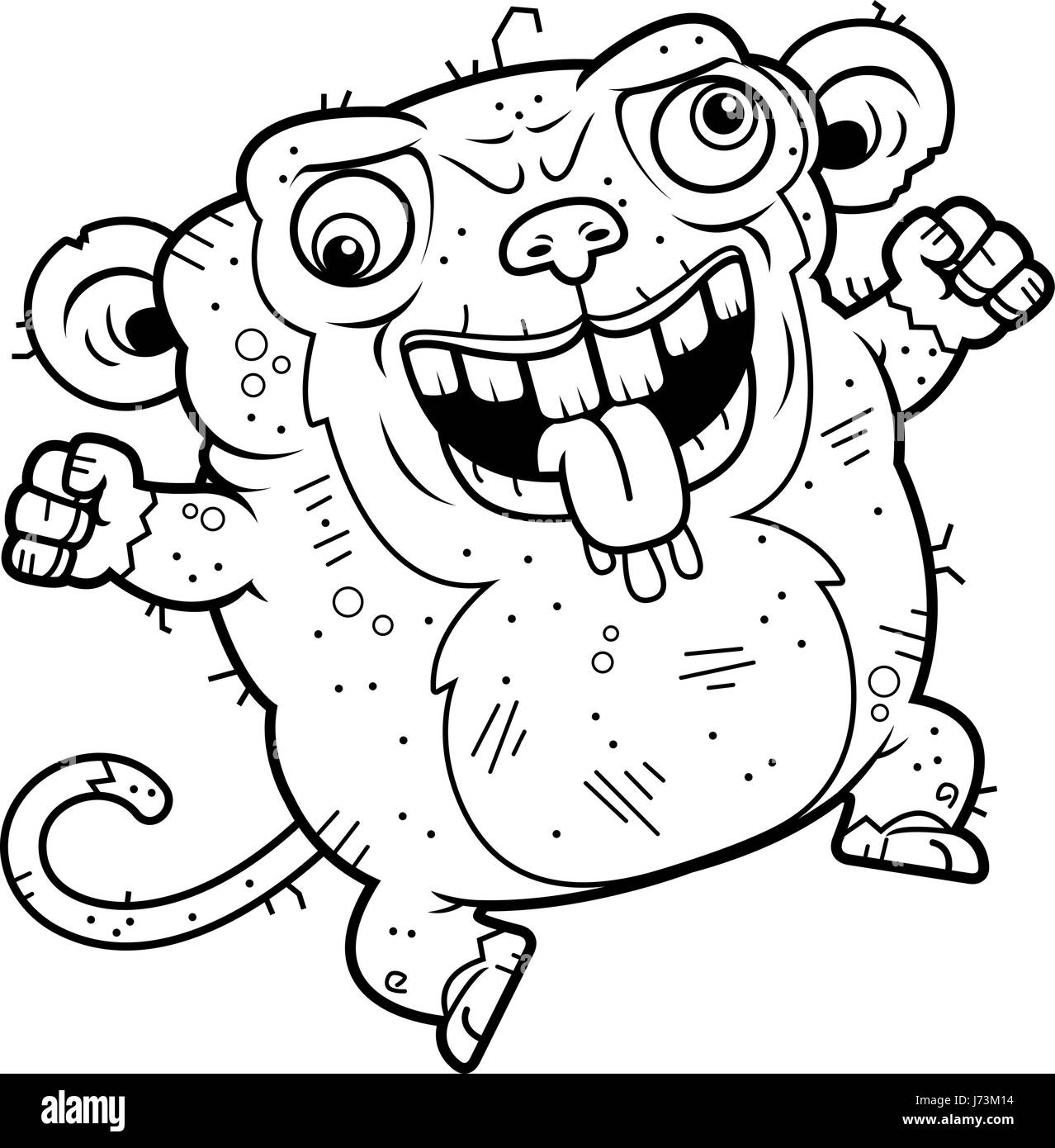 Crazy Monkey Drawing