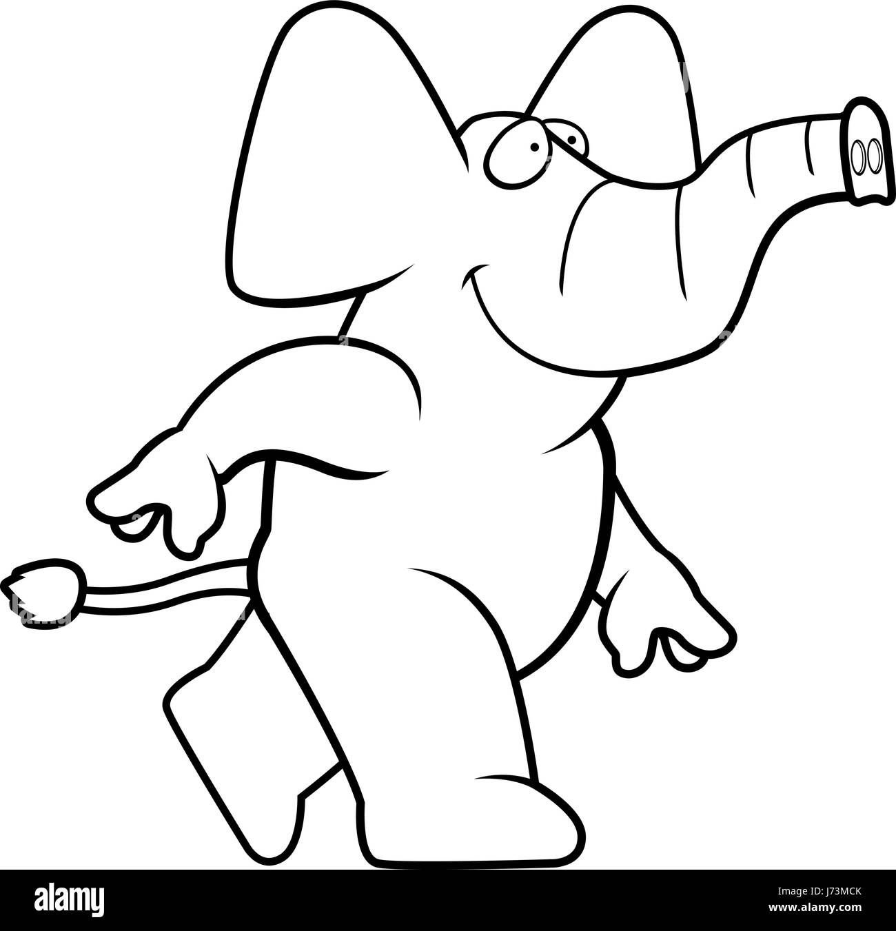 Walking elephant Stock Vector Images - Alamy