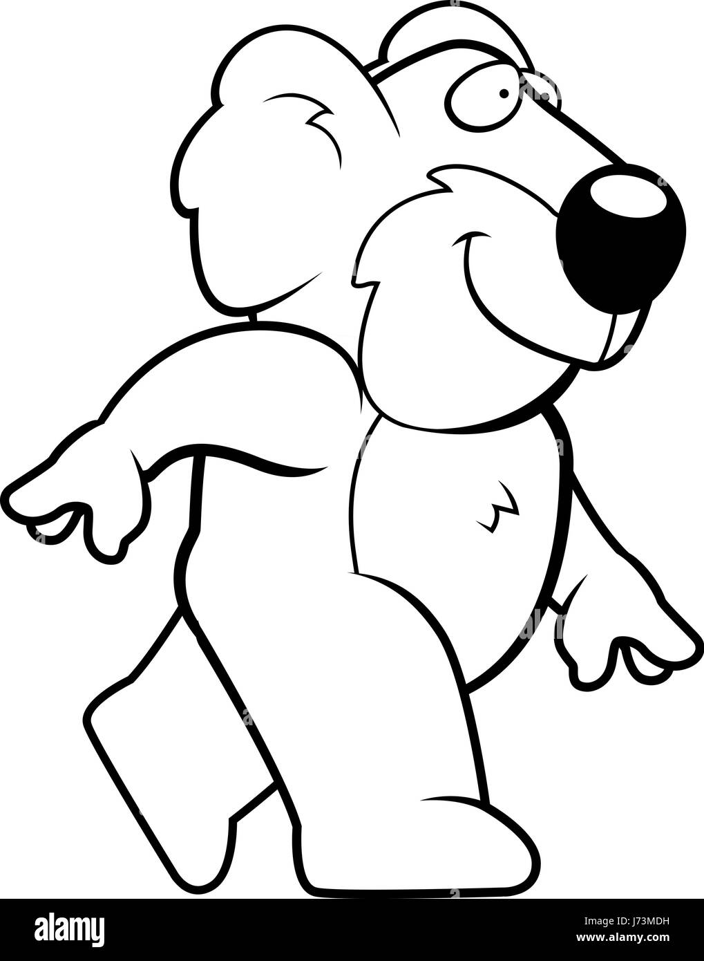 A happy cartoon koala walking and smiling Stock Vector Image & Art - Alamy