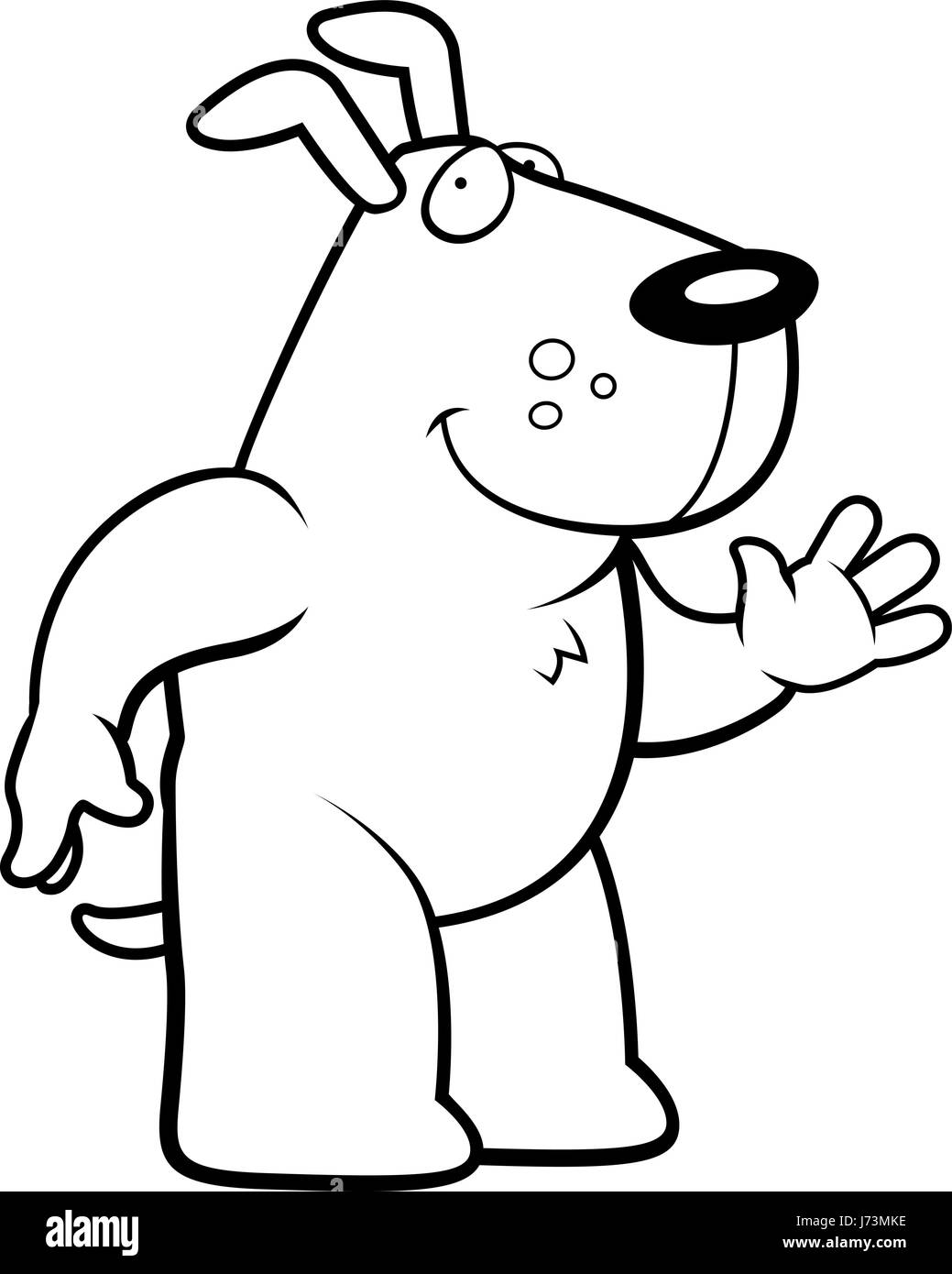 Dog waving Stock Vector Images - Alamy