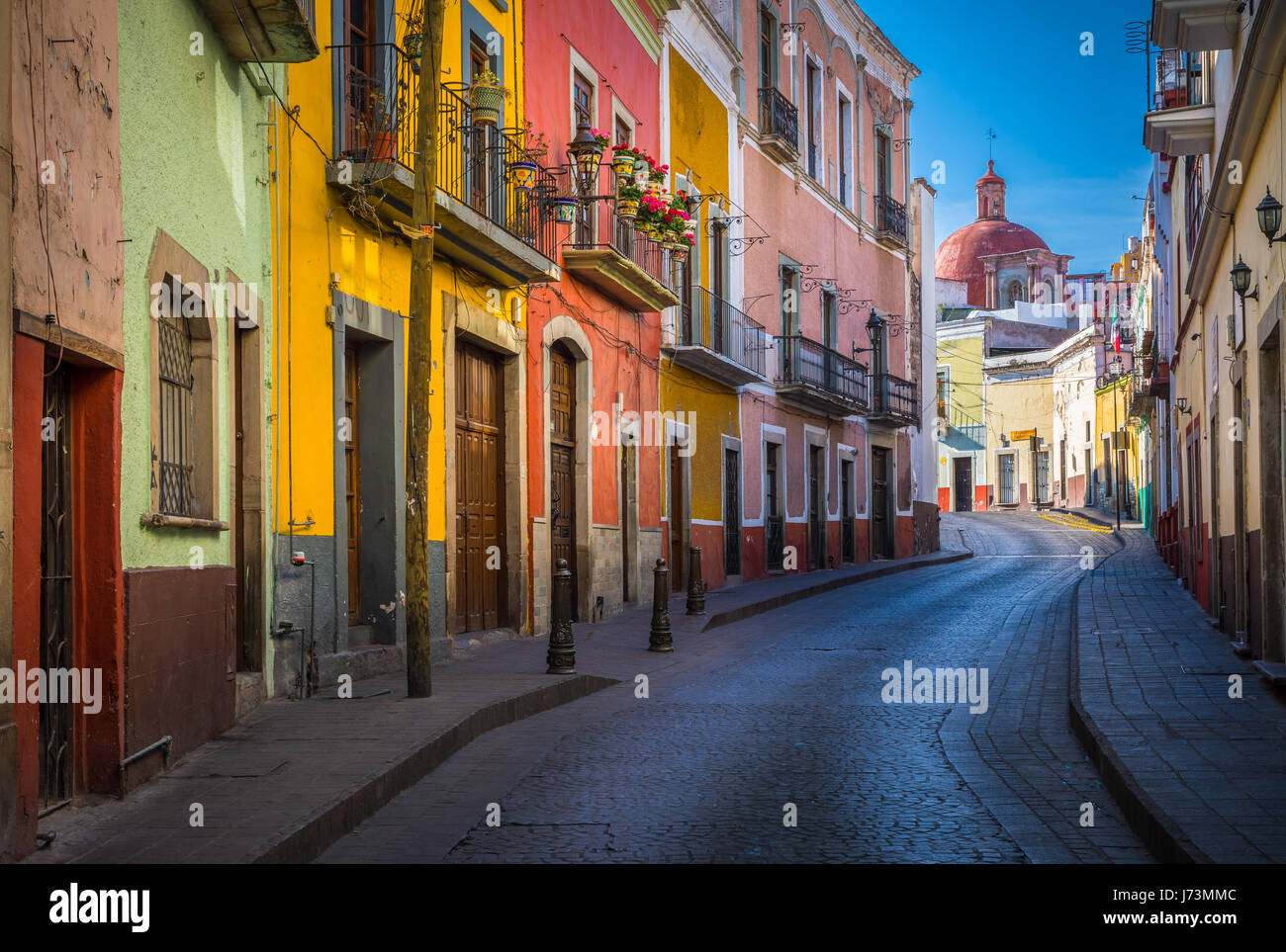 Street in Guanajuato, Mexico ------ Guanajuato is a city and ...