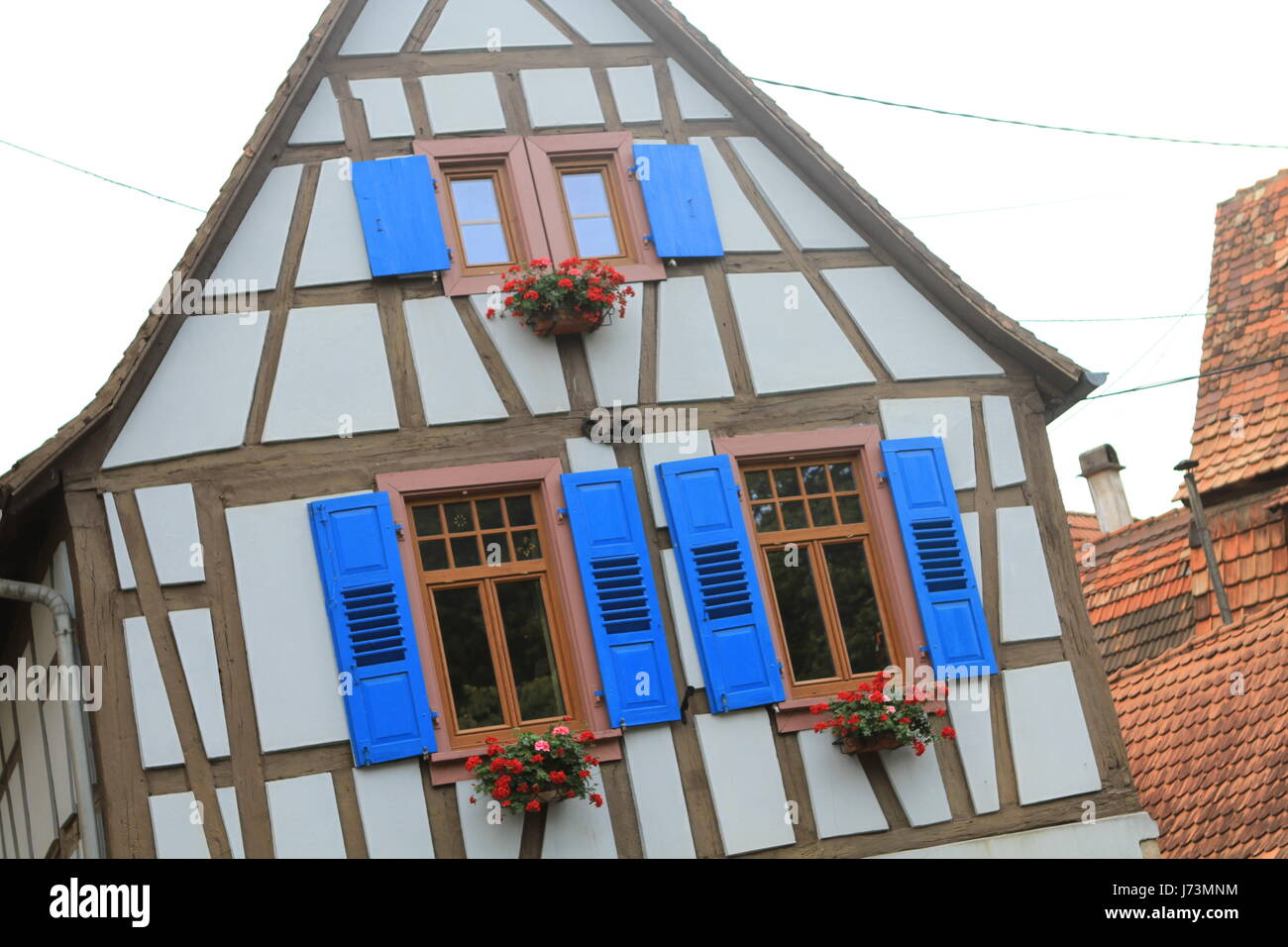 house building houses city town france alsace style of construction ...