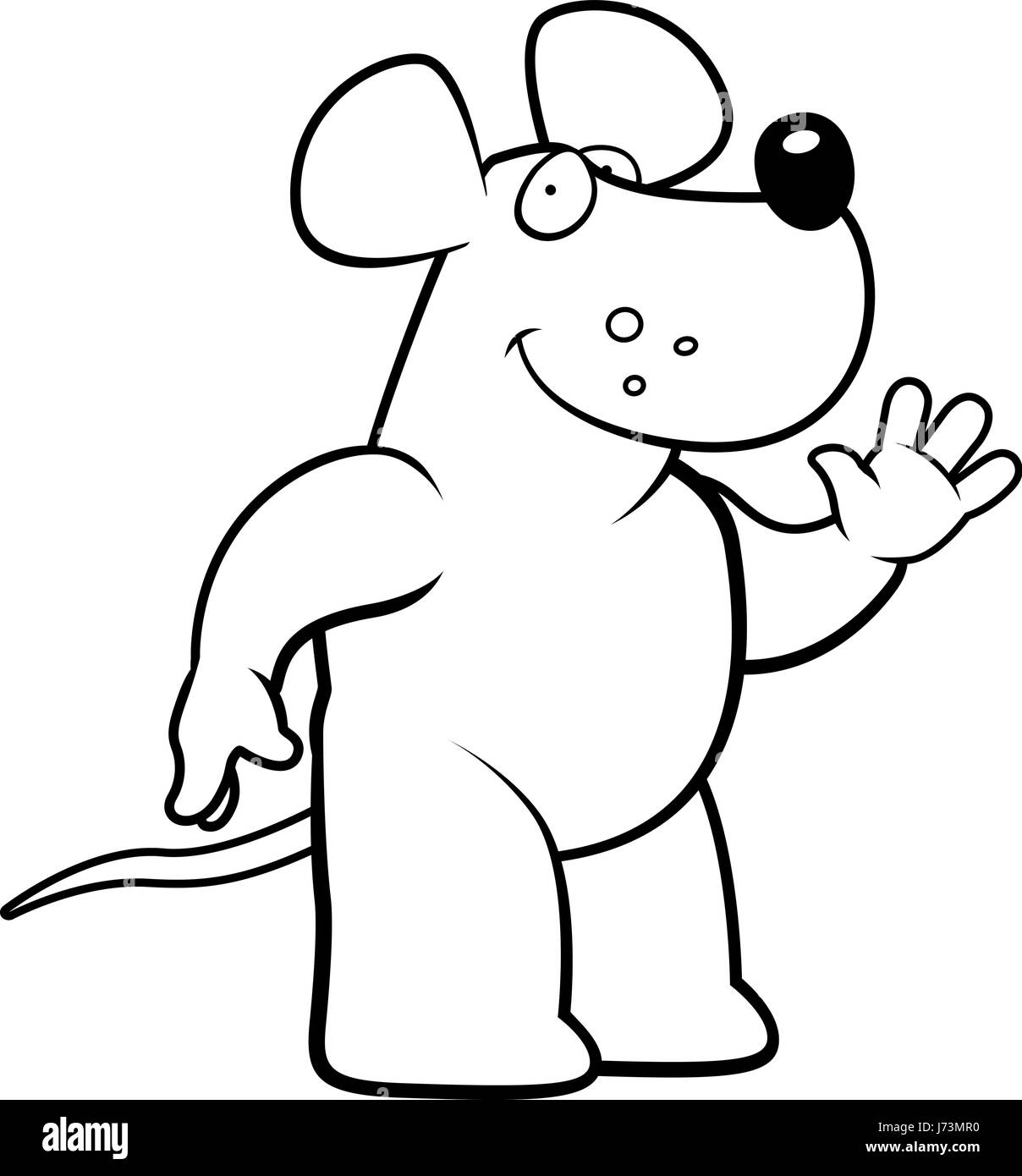 A happy cartoon rat waving and smiling Stock Vector Image & Art - Alamy