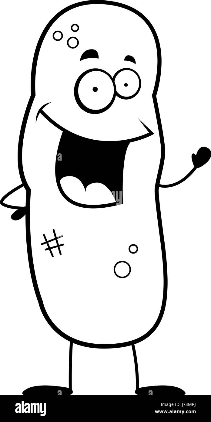 A cartoon illustration of a piece of poop waving and smiling Stock ...