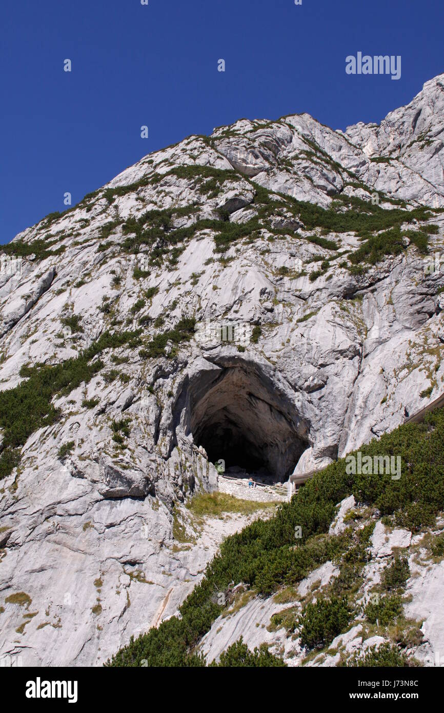 entrance exit throw giant ice world blue tree mountains stone wood ...