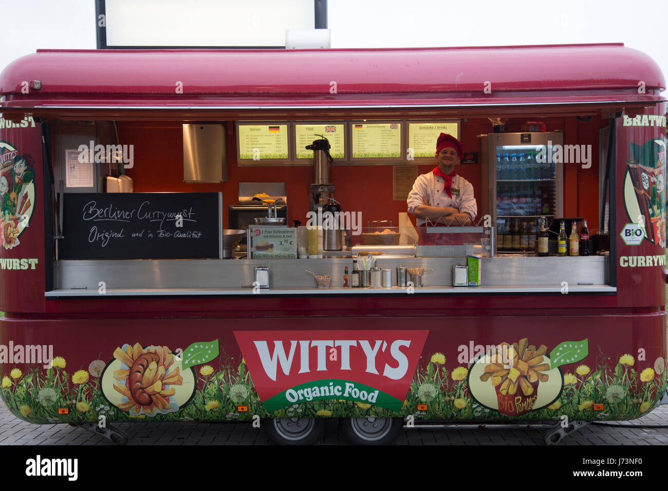 Berlin Hot Dog Stand, Curry Wurst Stock Photo - Alamy