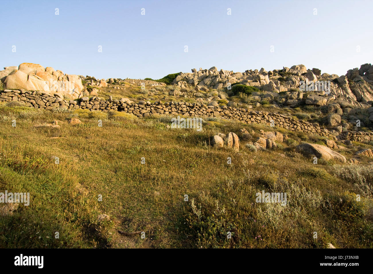 stone rock granite landscape scenery countryside nature sardinia italy ...