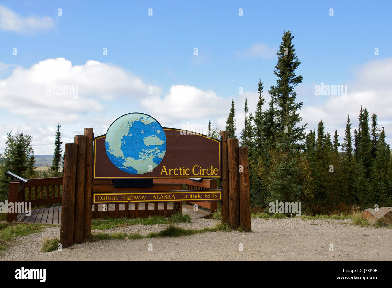 Arctic circle sign alaska hi-res stock photography and images - Alamy