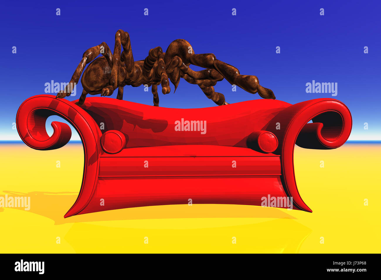 spider sofa vermin tarantula symbolic graphic fantasy spider sofa bluer ...