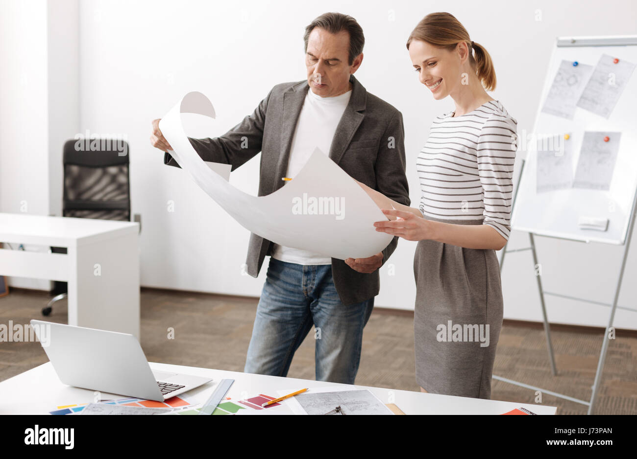 Professional engineers working on the project together Stock Photo - Alamy