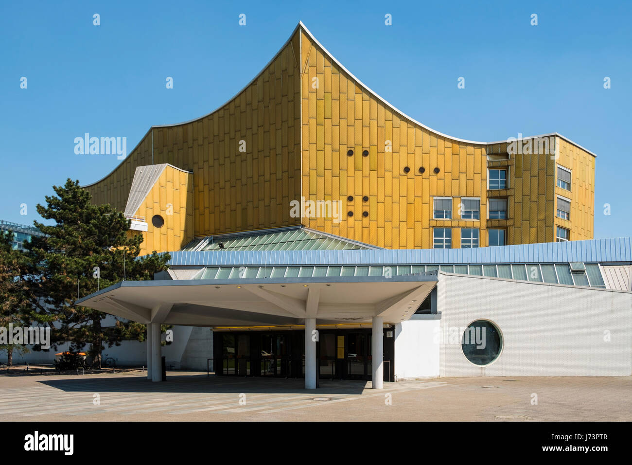 Exterior view of Berlin Philharmonie concert hall, home of Berlin ...