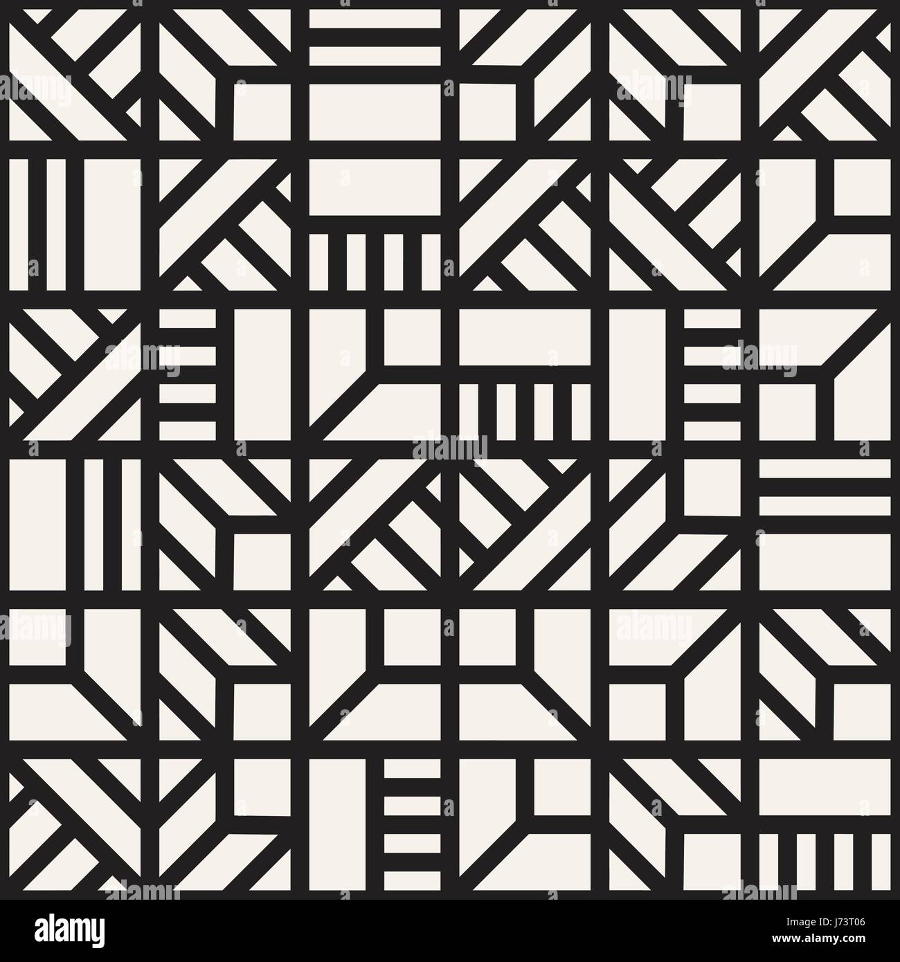 Vector seamless pattern. Mesh repeating texture. Linear grid with chaotic shapes. Stylish ...